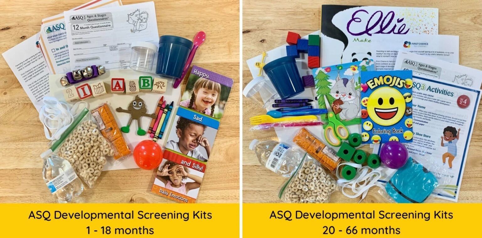 Developmental ASQ Screening Kits for your Child - First Chance For Children